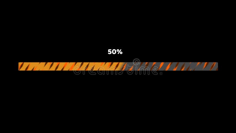 Progress Bar Animation Five Pack Three Color Tiger Theme Numeric Text ...