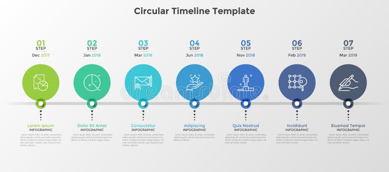 Modern Infographic Template Stock Vector - Illustration of banner ...