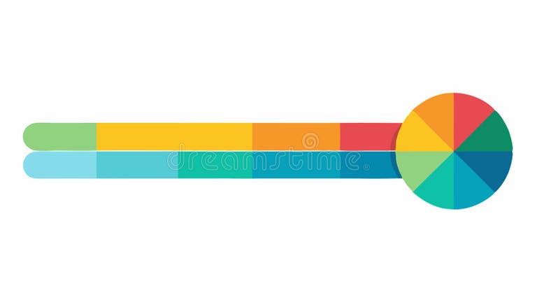 Progress Bar a Colorful Progress Bar Filling Up Gradually Divided into ...