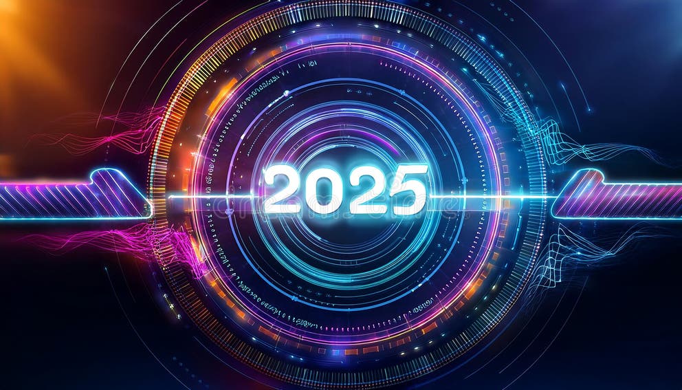 Progress Bar Digital Interface Design with Glowing Completion Indicator ...