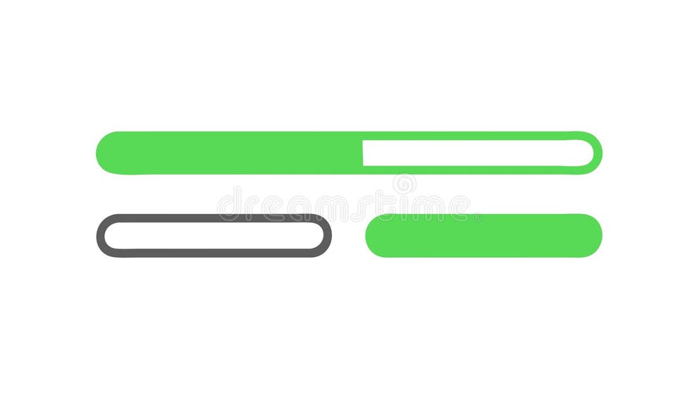 Progress Bar Icon Vector Showing Completion Level or Status, Vector Design Generative AI Stock ...