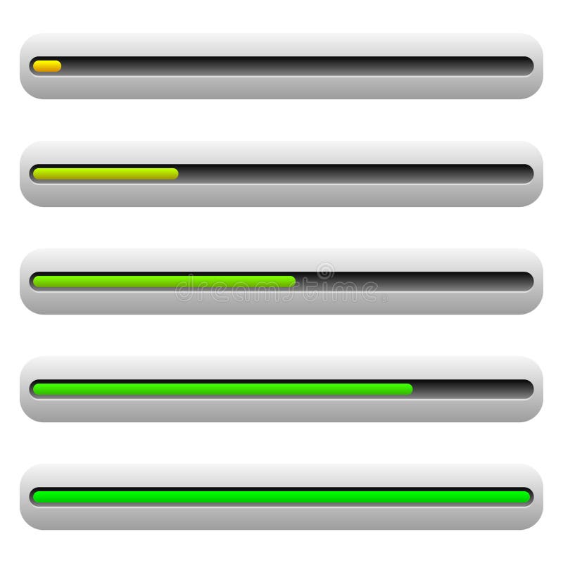 Progress Bar User Interface Design Stock Vector - Illustration of ...