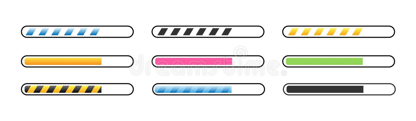 Mobile Loading Progress Bar Template Stock Illustrations – 1,055 Mobile Loading Progress Bar ...