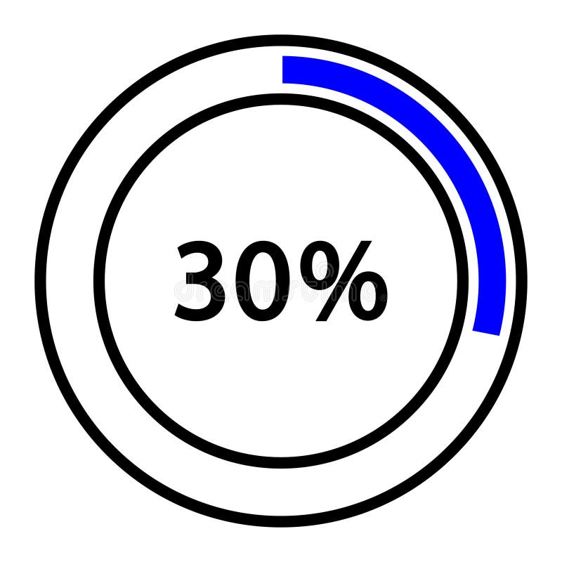 Progress Bar and Loading Icons 85 Percent Stock Vector - Illustration ...