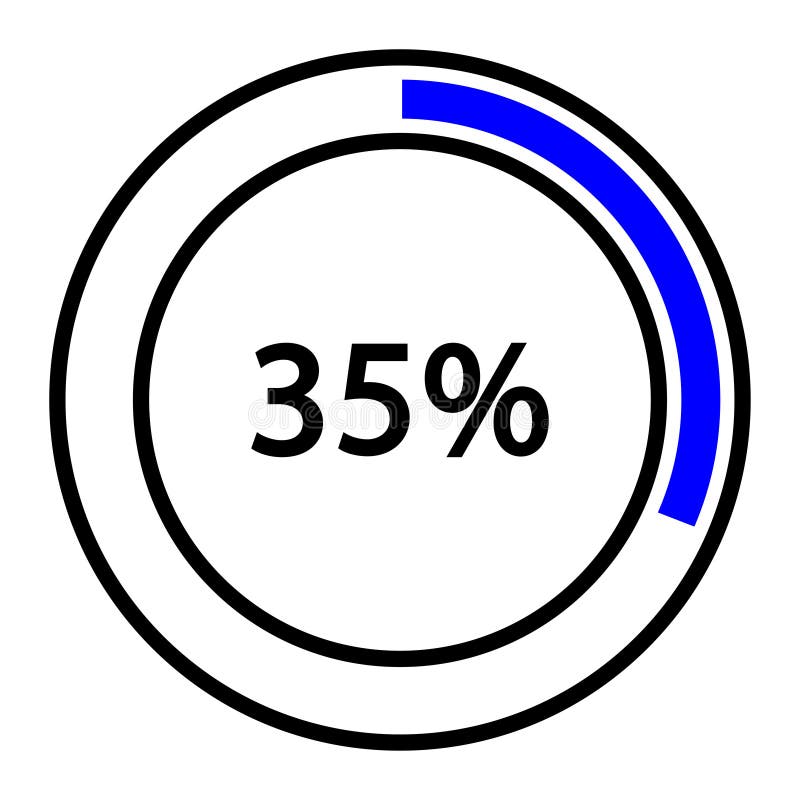 Progress Bar and Loading Icons 85 Percent Stock Vector - Illustration ...