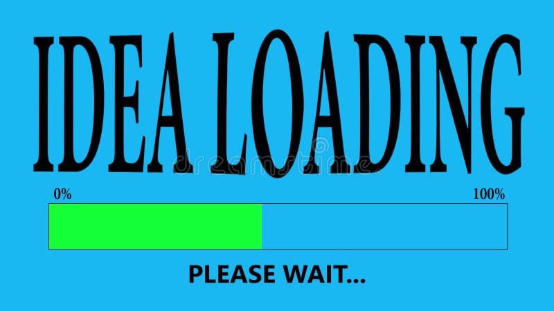 Idea Loading Progress Bar on the Screen Stock Video - Video of ...