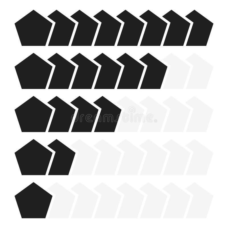 Progress Bar. Steps, Phases, Level Indicator. Yardstick Meter Stock ...