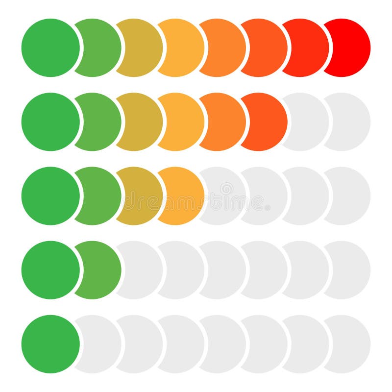 Progress Bar. Steps, Phases, Level Indicator. Yardstick Meter Stock ...
