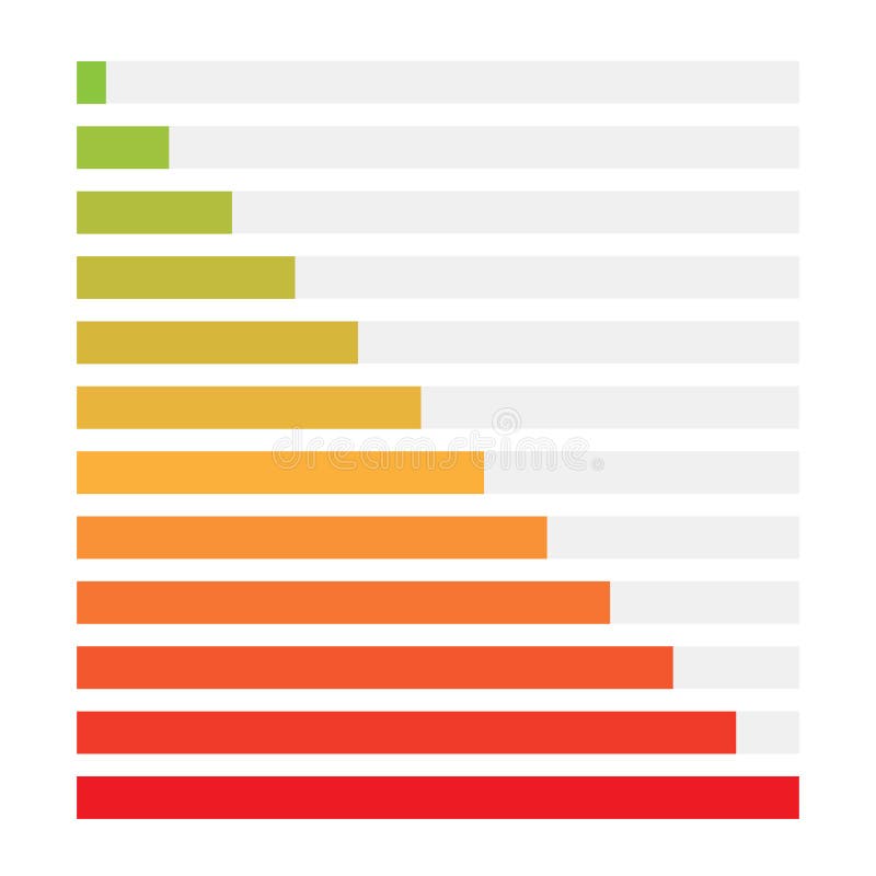 Progress Bar. Steps, Phases, Level Indicator. Yardstick Meter Stock ...