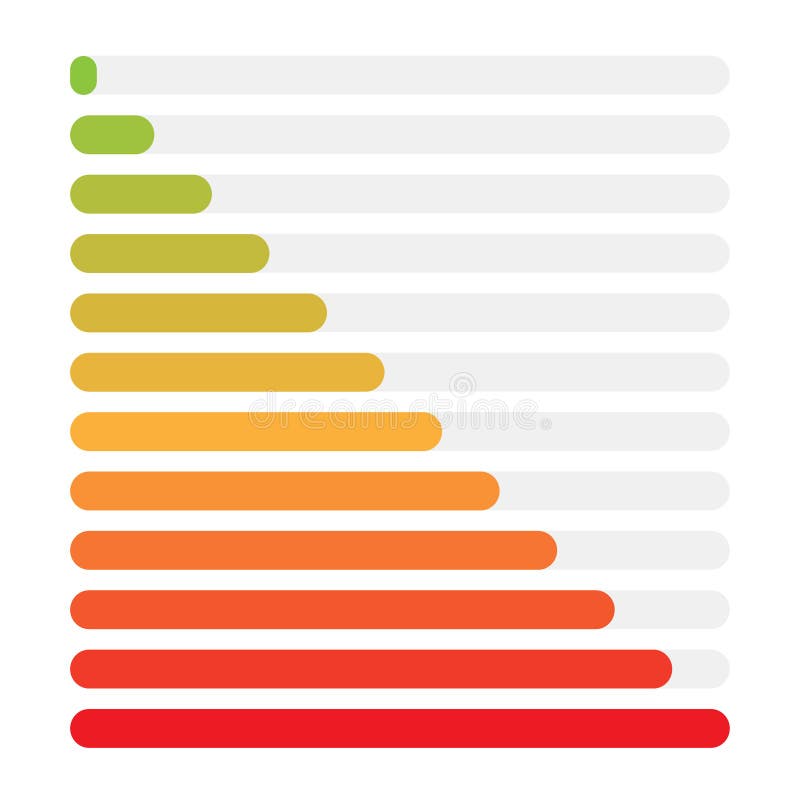 Progress Bar. Steps, Phases, Level Indicator. Yardstick Meter Stock ...