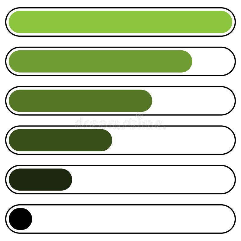 Progress Bar. Steps, Phases, Level Indicator. Yardstick Meter Stock ...
