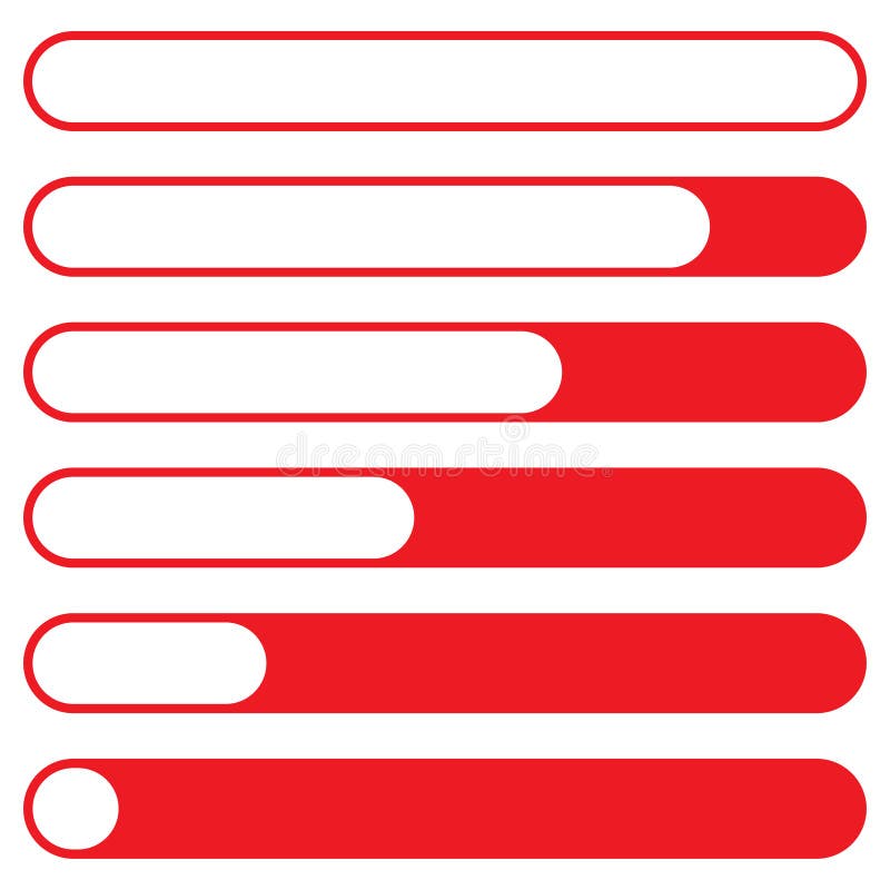 Progress Bar. Steps, Phases, Level Indicator. Yardstick Meter Stock ...
