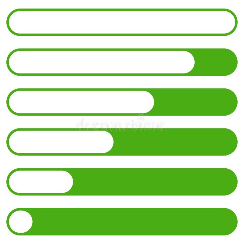 Progress Bar. Steps, Phases, Level Indicator. Yardstick Meter Stock ...