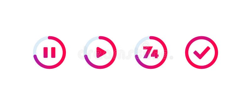 Completed Progress Bar Icon on White Stock Vector - Illustration of ... Completed Progress Bar Icon on White Stock Vector - Illustration of ...