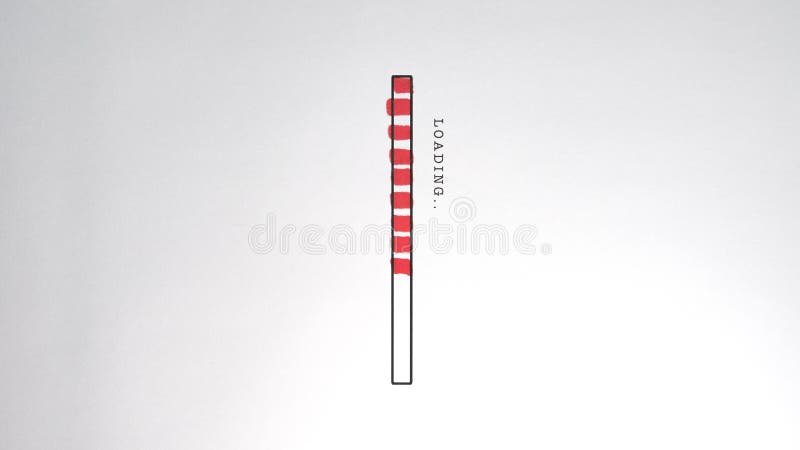 The Vertically Oriented Loading Bar on an Animated Concept Idea Stock ...
