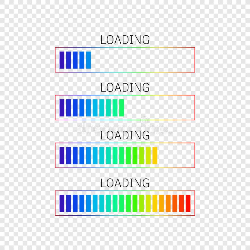 Progress bars isolated stock vector. Illustration of rainbow - 88270880 Progress bars isolated stock vector. Illustration of rainbow - 88270880