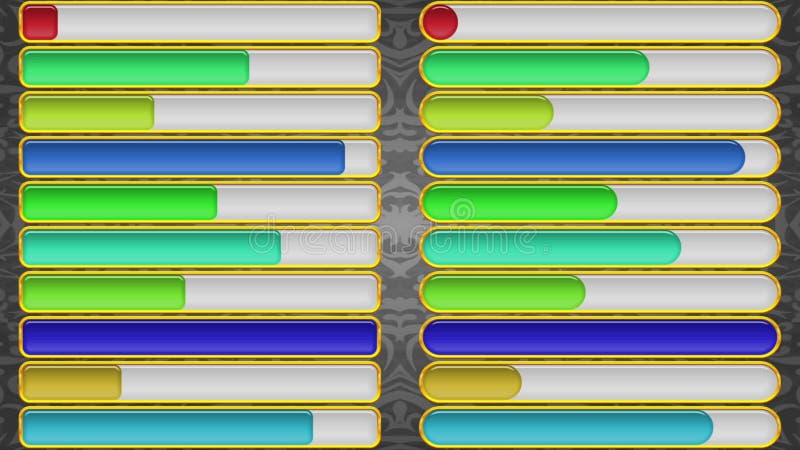 Animated Progress Loading Bar in Transparent Background Stock Footage ...