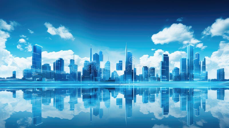 Progress blue future stock illustration. Illustration of high - 313820399