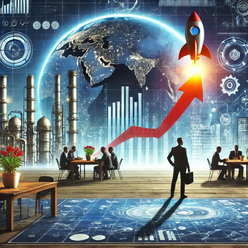 Progress in Business a Visual Representation of Progress in Busi Stock ...