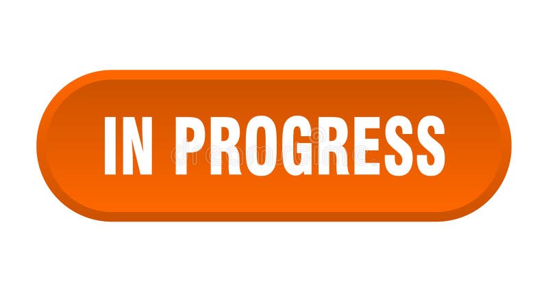 In progress button stock vector. Illustration of element - 119894118