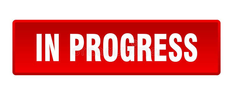 In progress button stock vector. Illustration of modern - 121127676