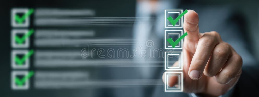 Progress Check in Business Tasks As an Individual Marks Completed Items ...