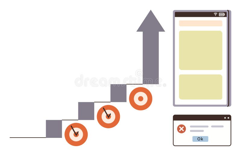 Ladder App Interface Stock Illustrations – 473 Ladder App Interface ...