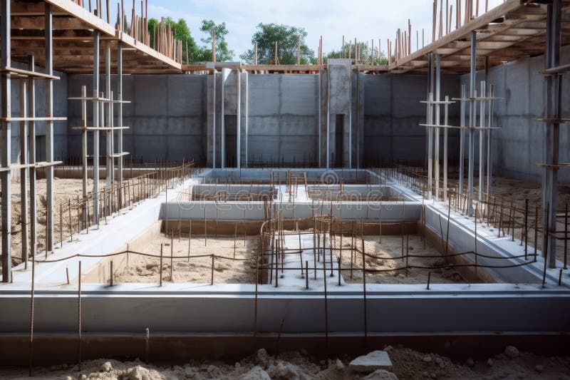 Progress on Concrete Floor Installation with a Shaped Maze Foundation ...