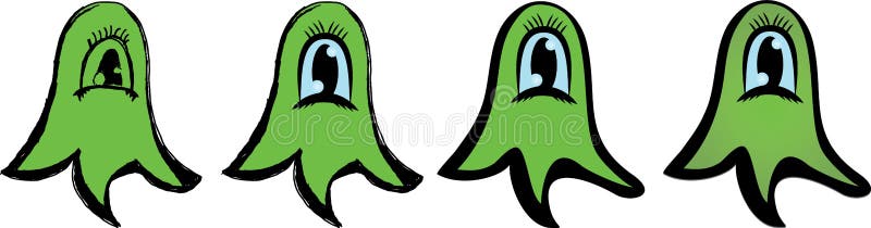 Cute blob creature stock vector. Illustration of creature - 99358706
