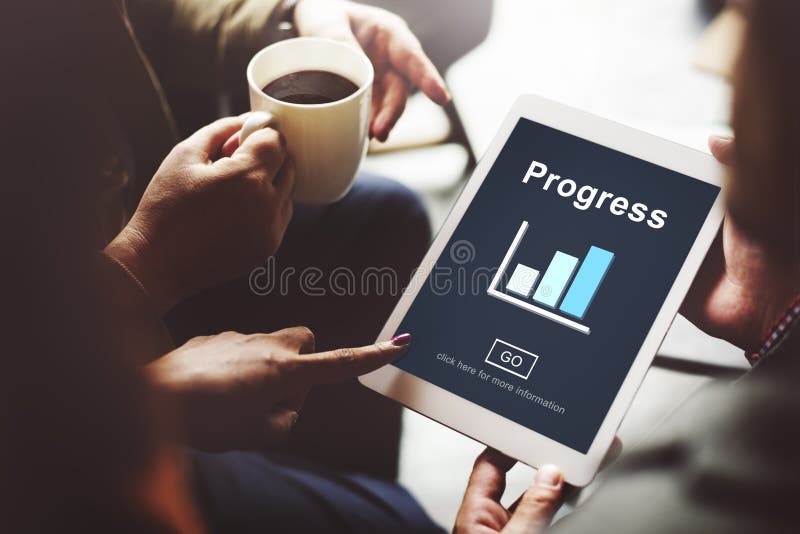 Progress Development Improvement Advancement Concept Stock Image ...