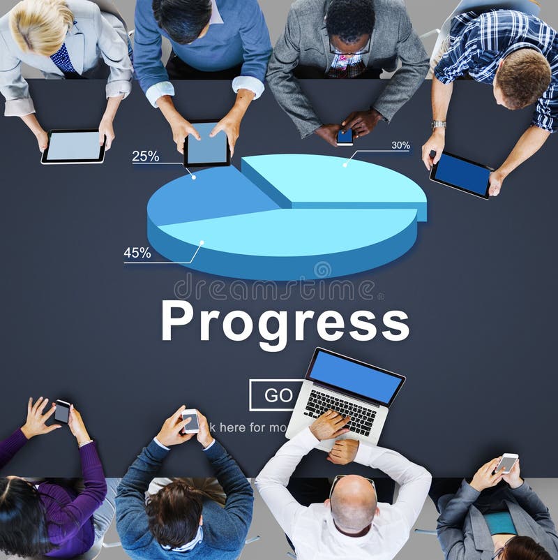 Progress Development Improvement Advancement Concept Stock Image ...