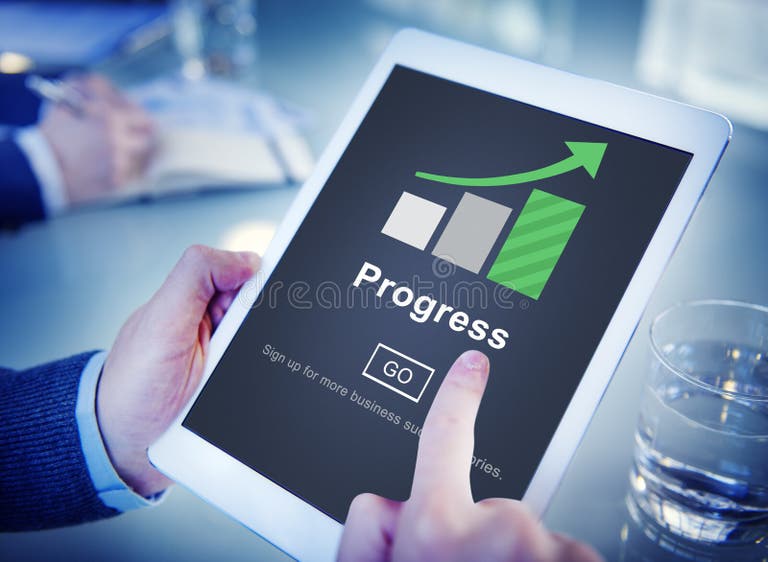 Progress Development Improvement Advancement Concept Stock Image ...