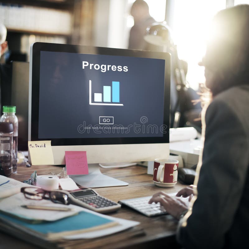 Progress Development Improvement Advancement Concept Stock Image ...