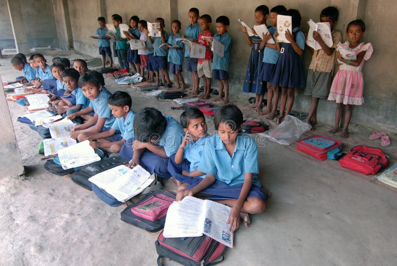 Education - Pupils and Teacher Learning at School Stock Image - Image ...
