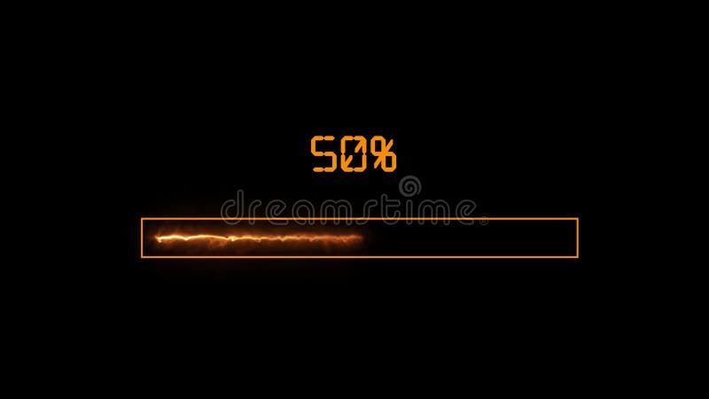 Animated Progress Loading Bar in Transparent Background Stock Footage ...