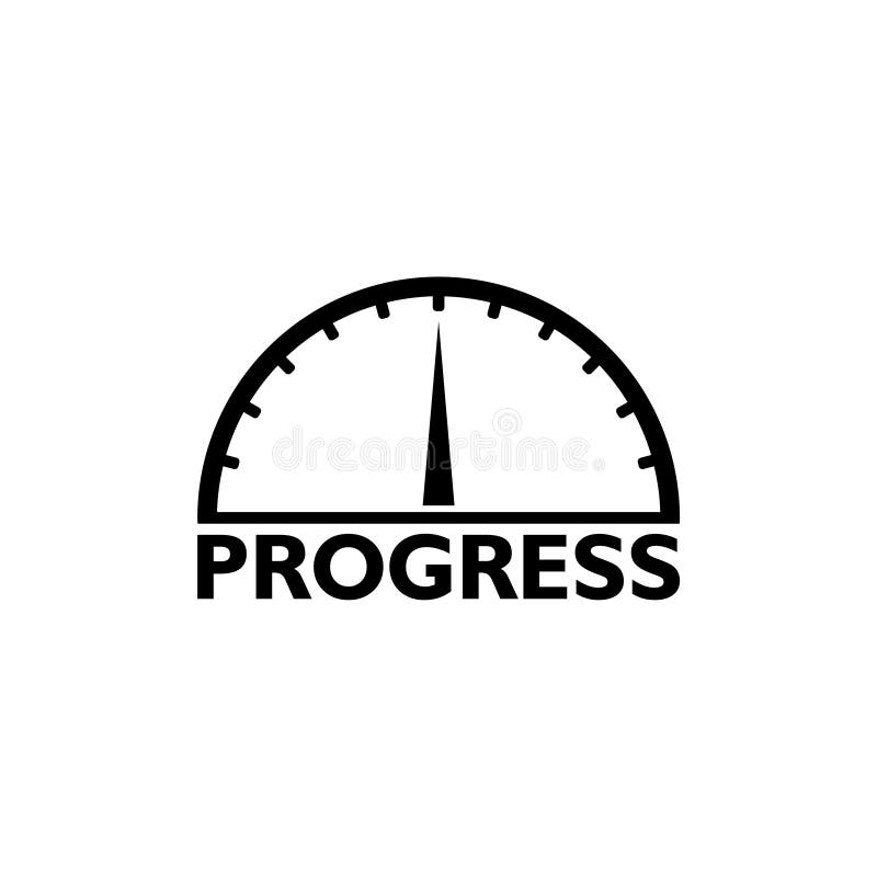 Progress Forward Momentum Measure Advancing Stock Vector - Illustration ...