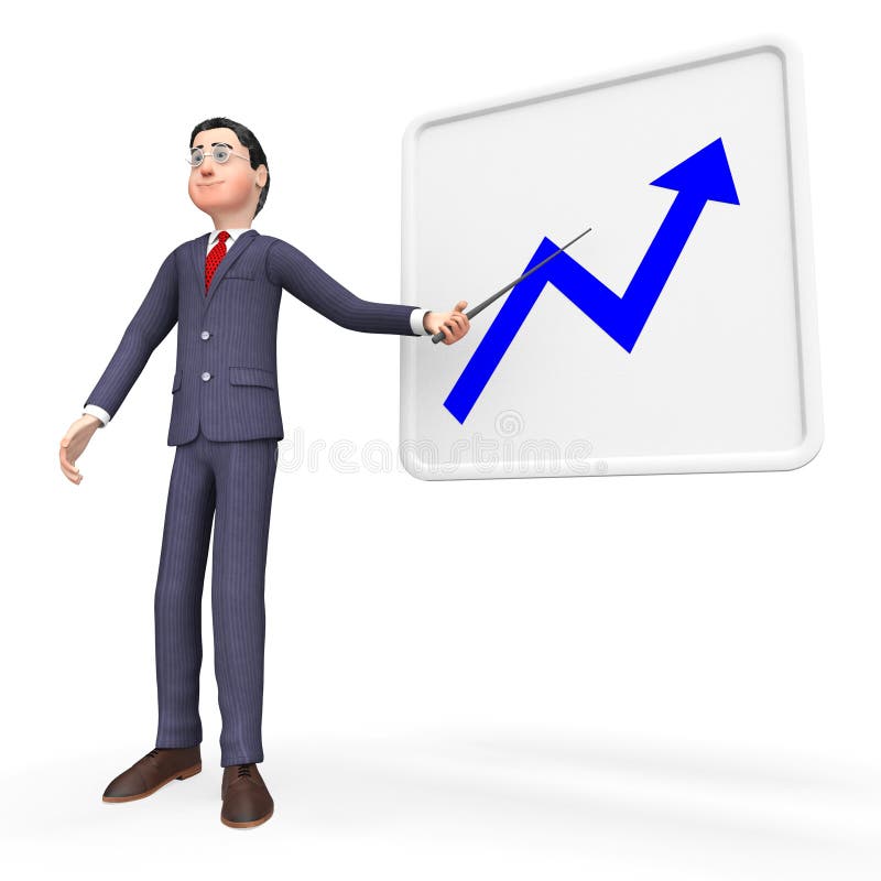 Progress Graph Represents Improvement Trend and Investment Stock ...