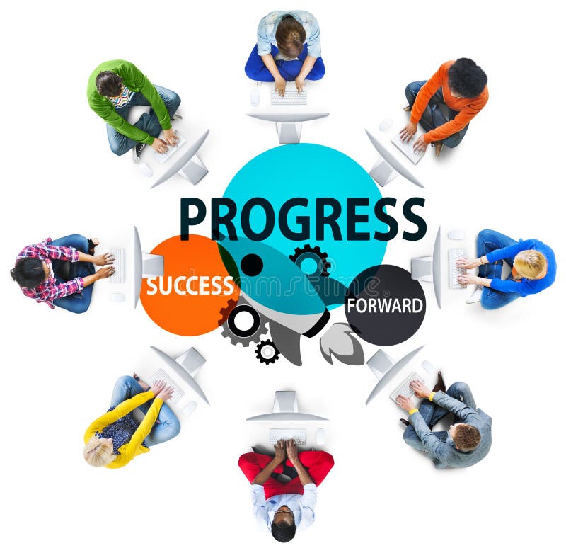 Progress Growth Development Improvement Concept Stock Image - Image of ...