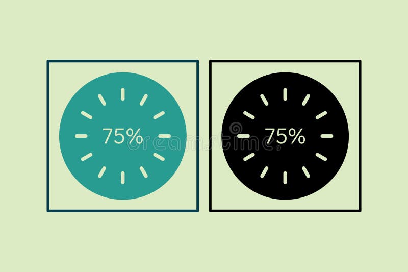 Progress Icon. Icon Related To UI Elements. Suitable for Web Site, App ...