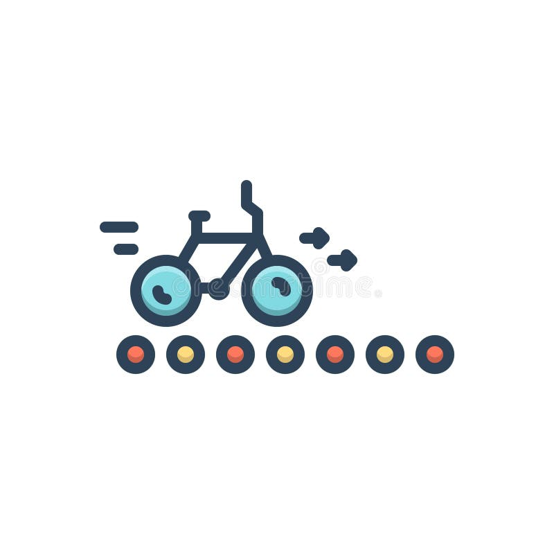 Color Illustration Icon for Progress, Motivation and Travel Stock ...