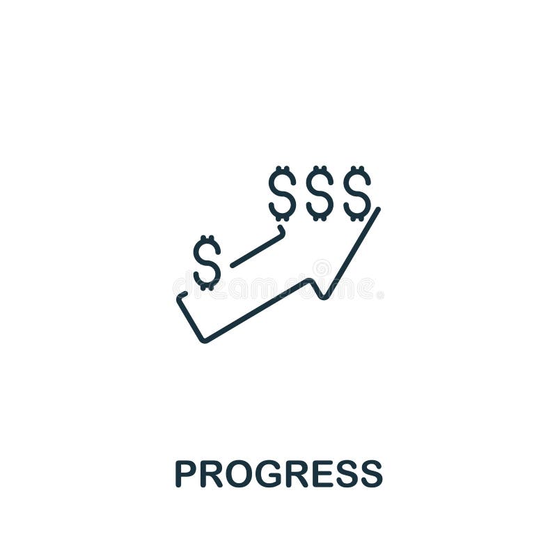 Progress Icon from Teamwork Collection. Simple Line Element Progress ...