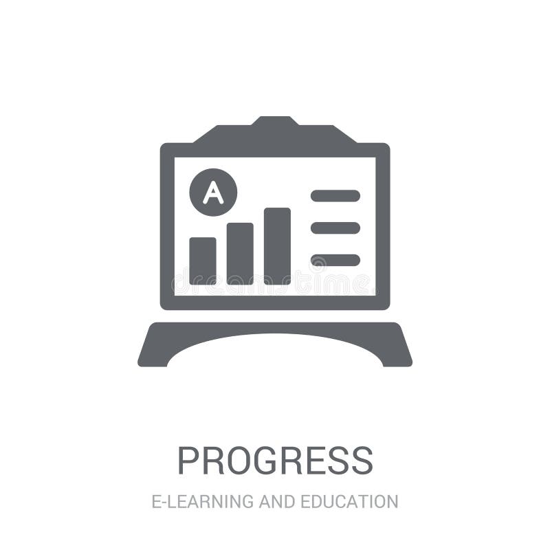 Progress Icon. Trendy Progress Logo Concept on White Background Stock ...