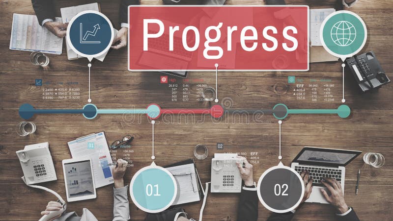 Progress Improvement Investment Mission Develoment Concept Stock Photo ...
