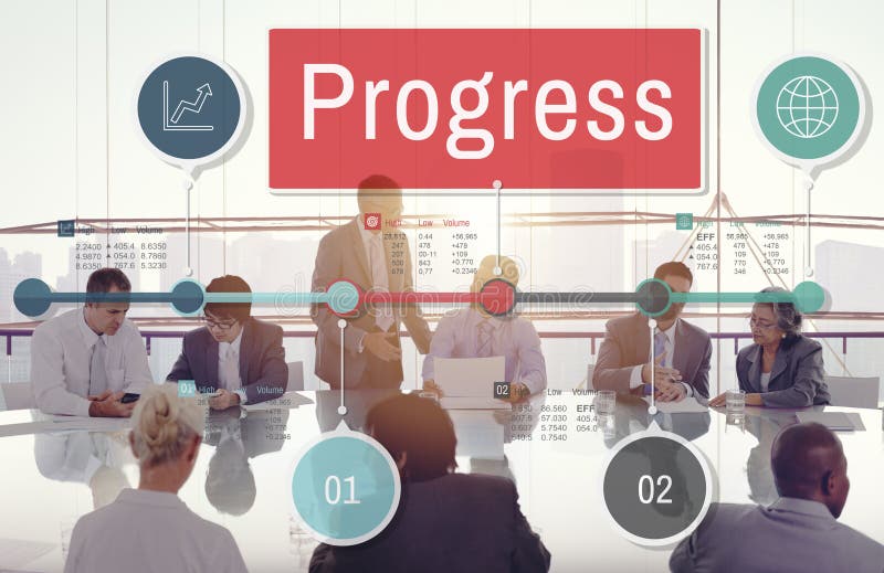 Progress Improvement Investment Mission Develoment Concept Stock Image ...