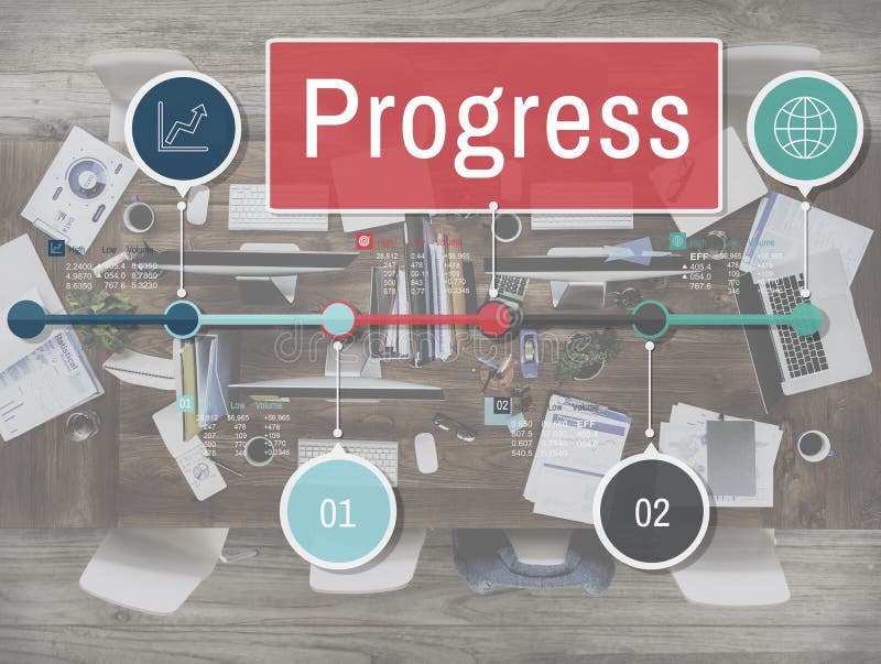 Progress Improvement Investment Mission Develoment Concept Stock Image ...