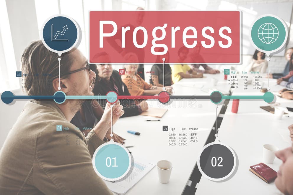 Progress Improvement Investment Mission Development Concept Stock Photo ...
