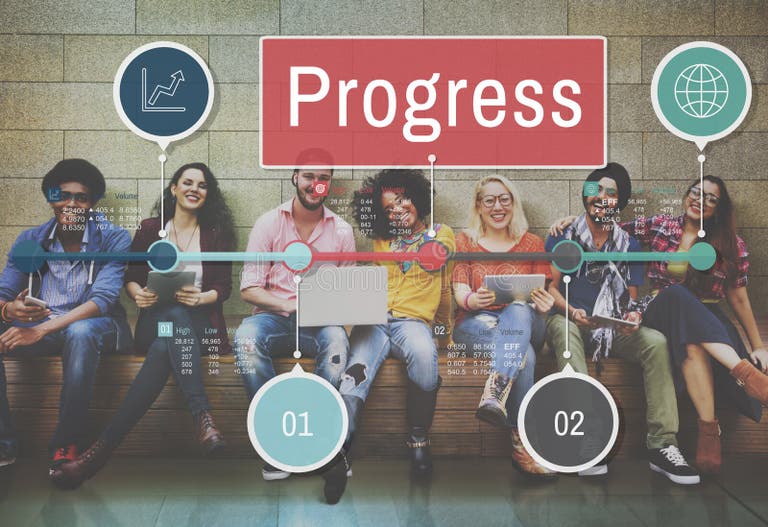 Progress Improvement Investment Mission Development Concept Stock Photo ...