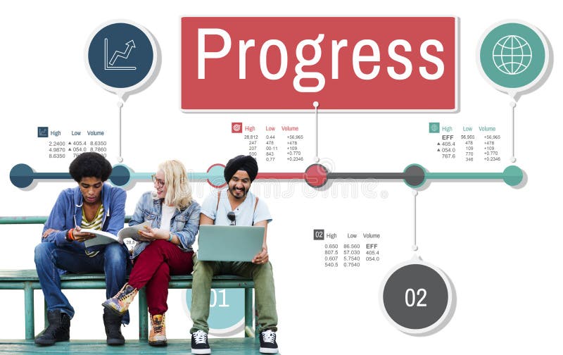 Progress Improvement Investment Mission Development Concept Stock Photo ...