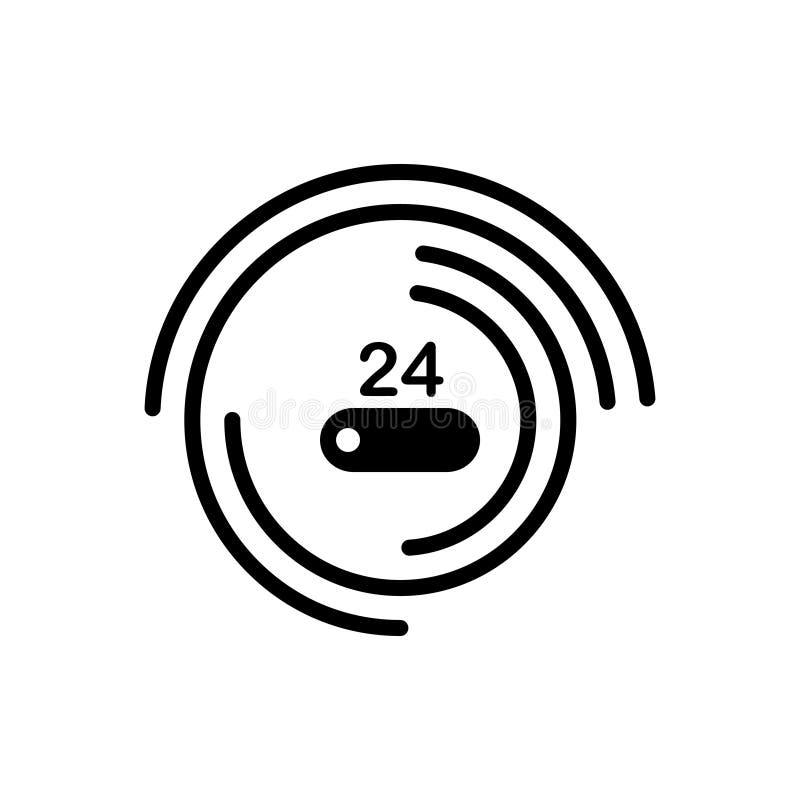 Black Solid Icon for Progress Indicator, Headway and Pointer Stock ...