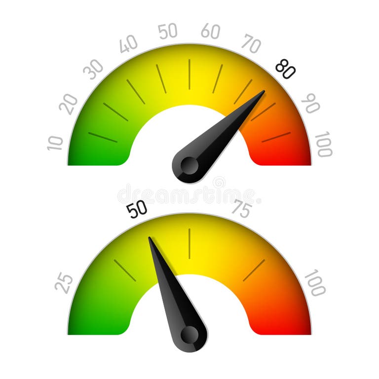 Progress Indicator with Percentage Stock Vector - Illustration of level ...